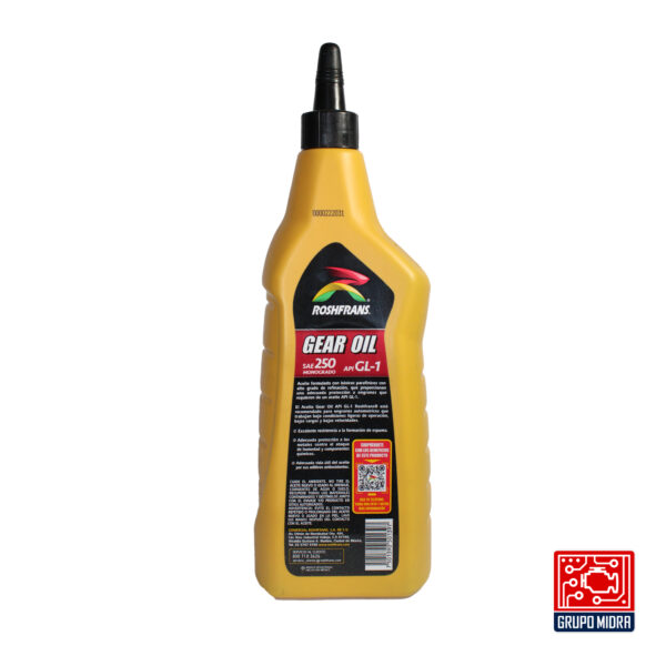 Roshfrans GEAR OIL Aceite de Transmisión Estandar, SAE 250, API GL-1 ...